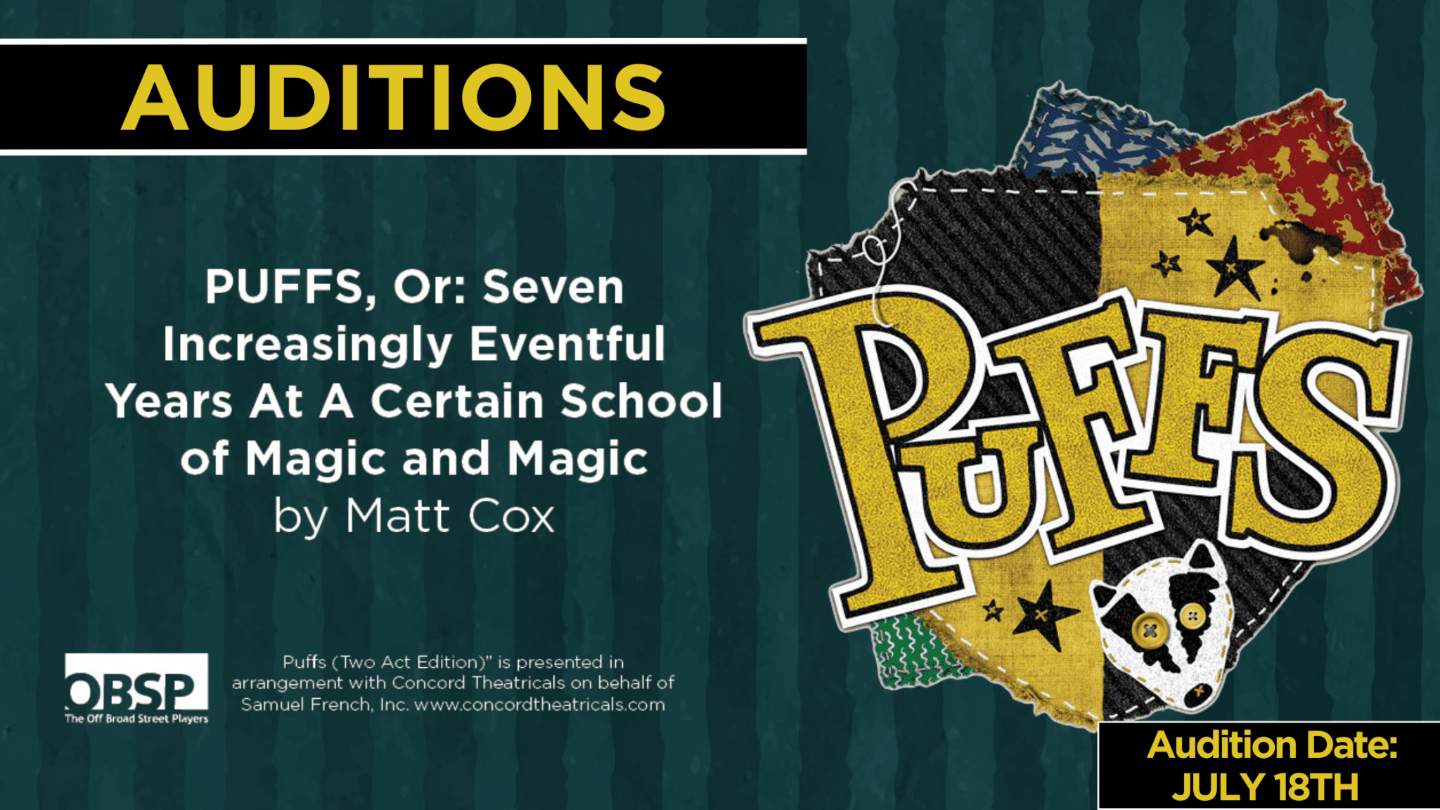 Puffs OBSP Auditions | Levoy Theatre