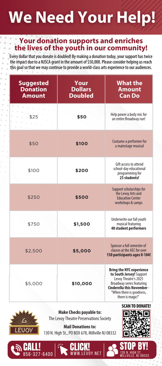 Individual Giving | Levoy Theatre